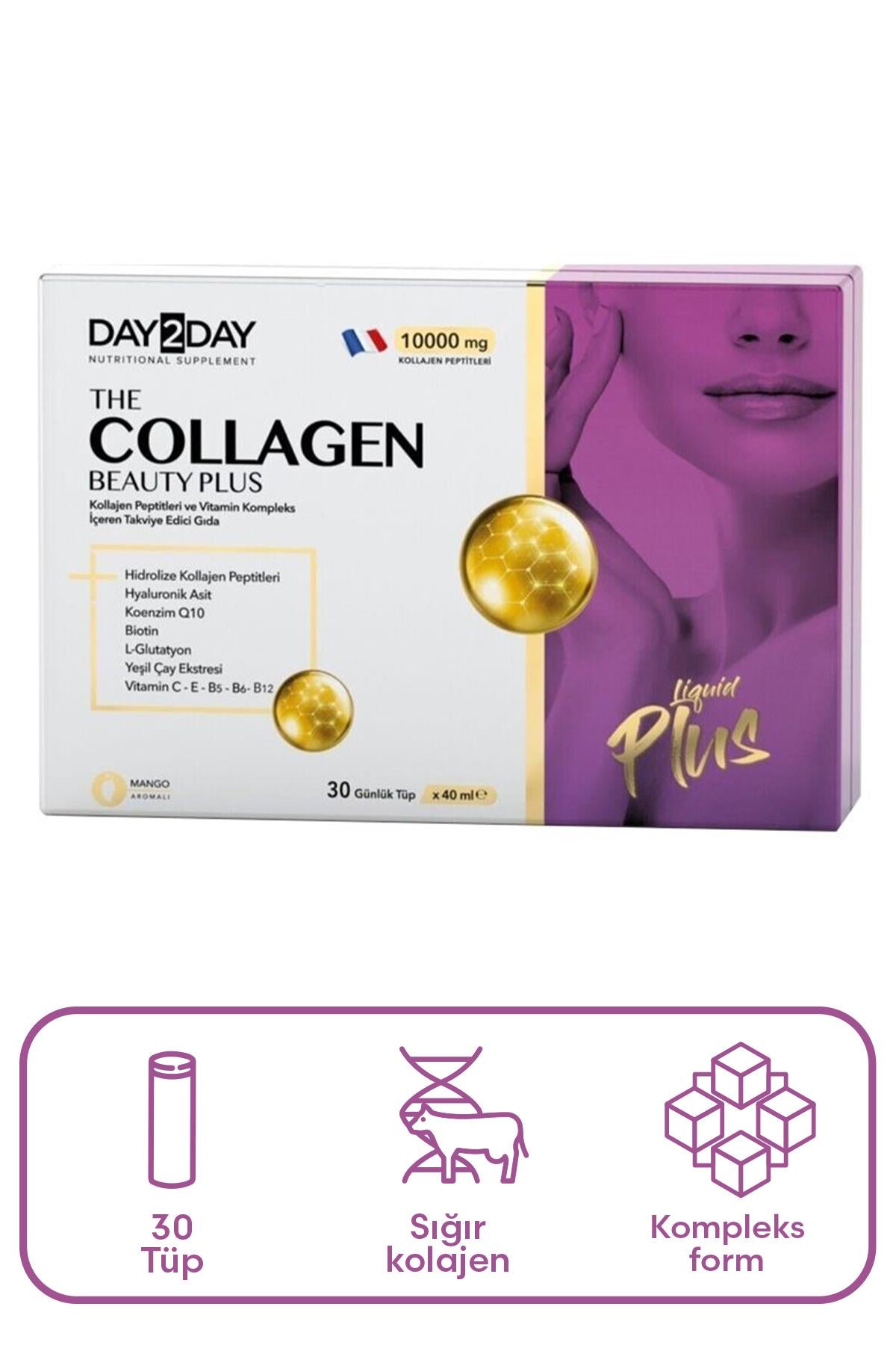 Day2Day The Collagen Beauty Plus Takviye Edici Gıda 40 ml x 30 Adet ...