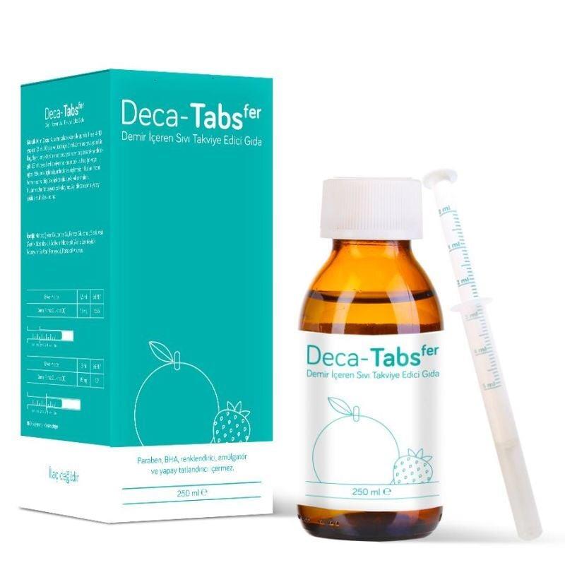 Deca-Tabs FER Şurup 250ml (Demir içeren Sıvı Takviye Edici Gıda ...
