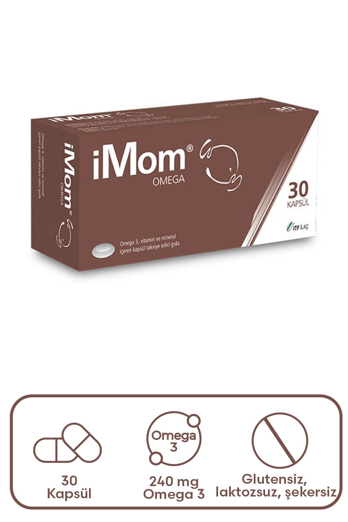 iMom Omega 3 Takviye Edici Gıda - 30 Kapsül | Eczaclick – ECZAclick