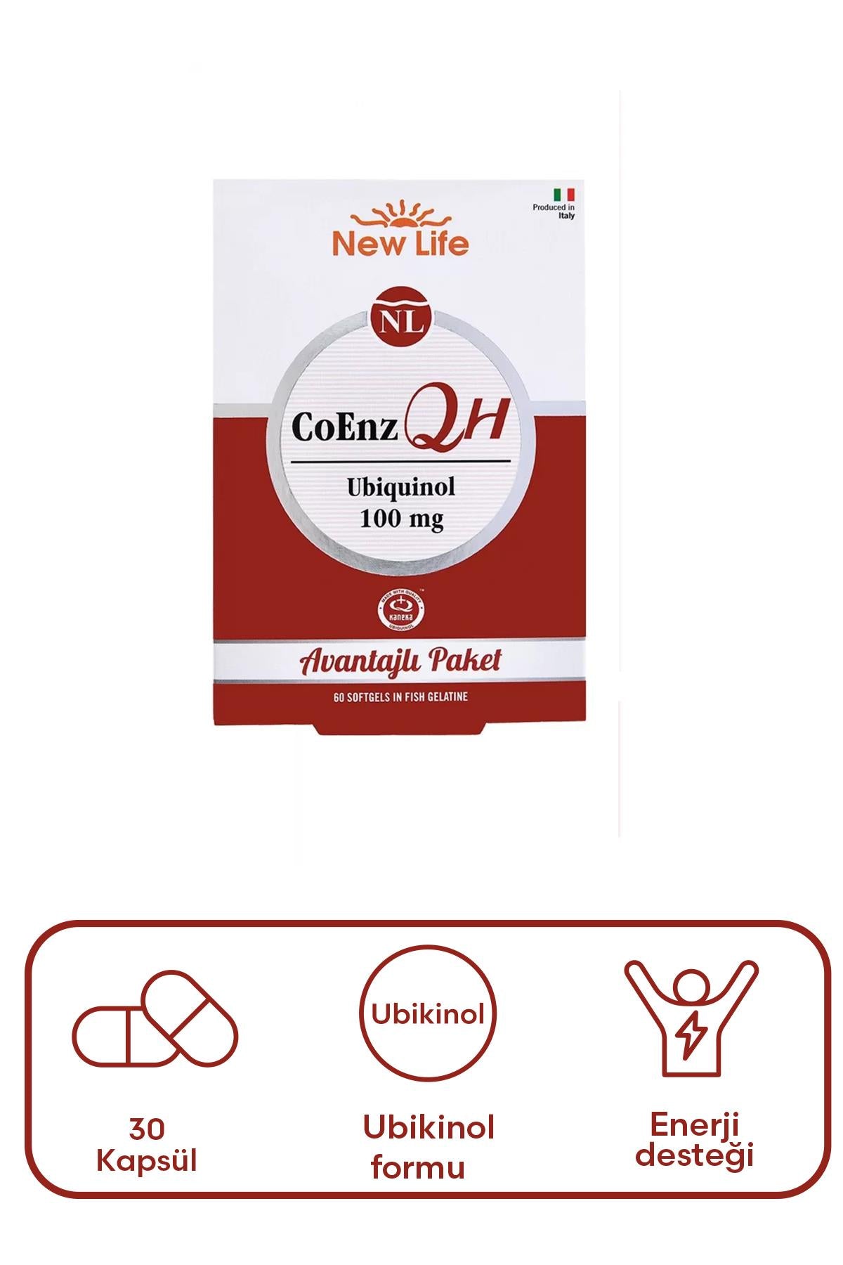 New Life Coenz Qh 100mg Takviye Edici Gıda - 30 Kapsül | Eczaclick ...
