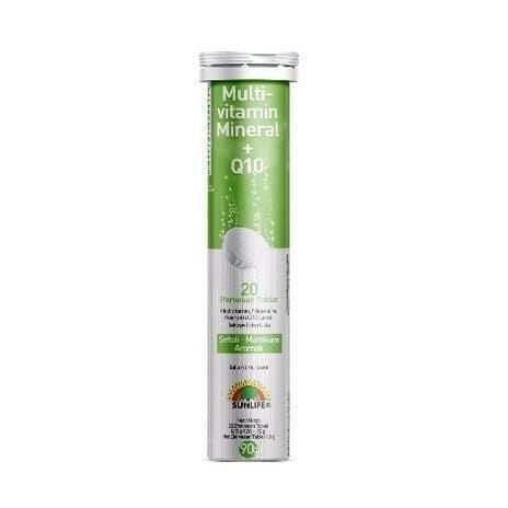 SunLife Multivitamin + Mineral ve Coenzym Q-10 İçerikli Efervesan ...