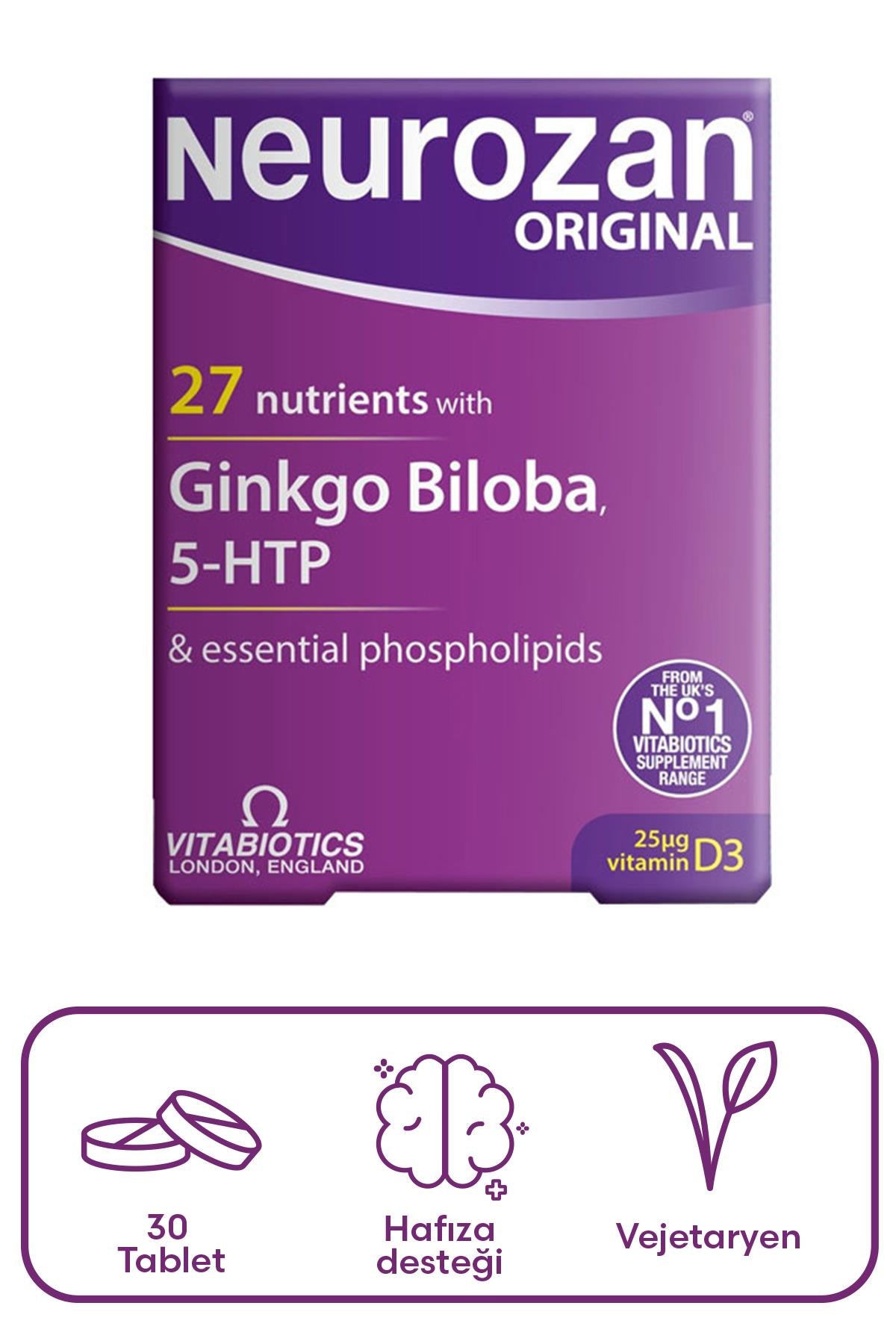 Vitabiotics Neurozan Original Tablet - 30 Adet | Eczaclick – ECZAclick