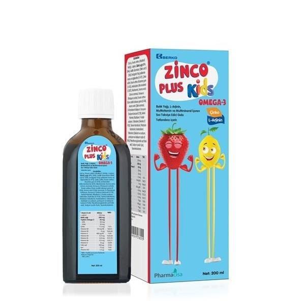 Zinco Plus KIDS Omega 3 Şurup - 200ml | Eczaclick – ECZAclick